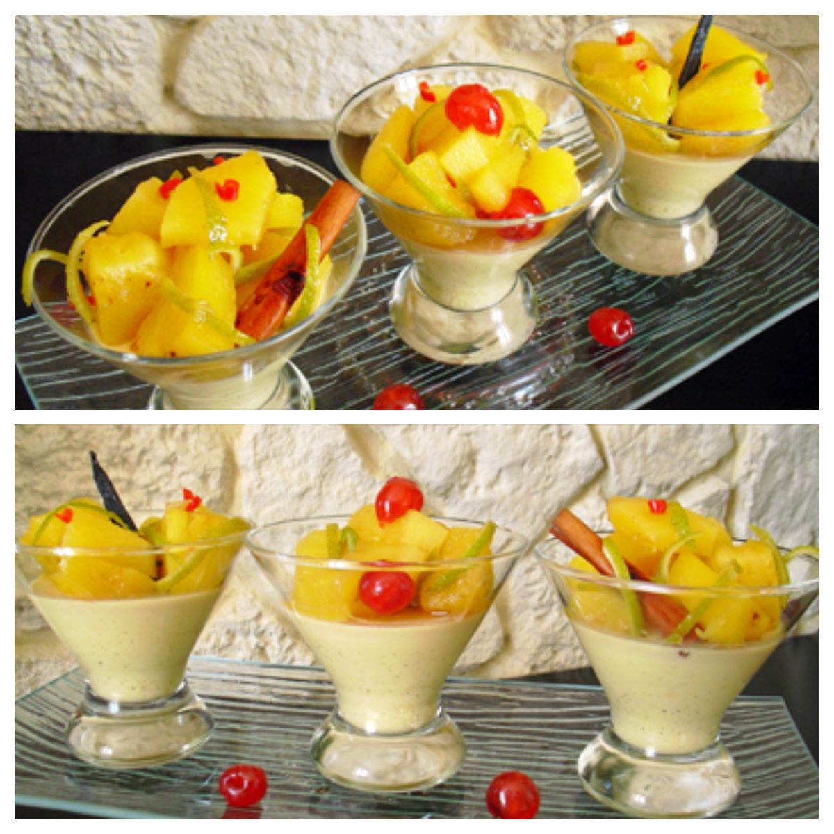 Panna cotta à la mangue - La recette facile par Toqués 2 Cuisine