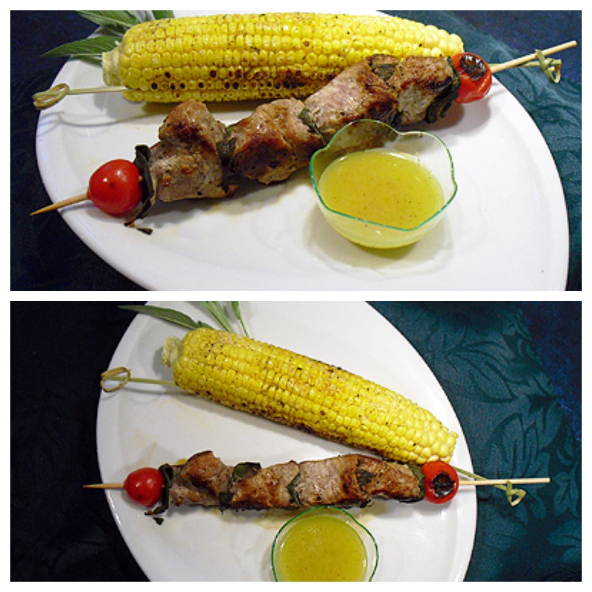 Brochettes de filet mignon et maïs grillés à la plancha - La recette ...