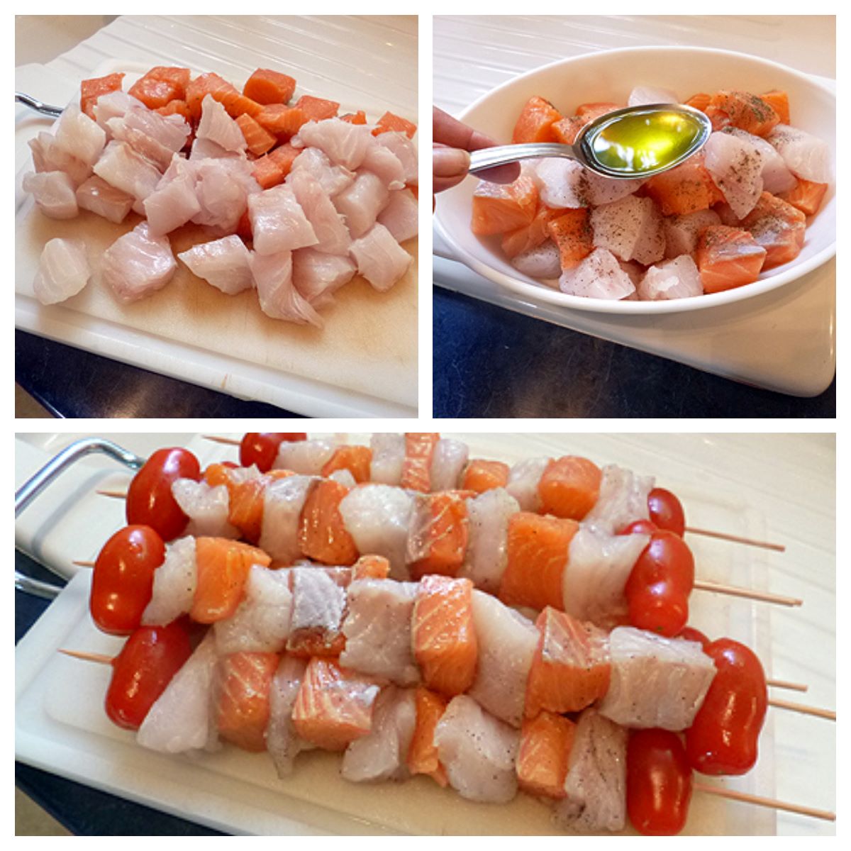 Brochettes de poissons sauce chien - La recette facile par Toqués 2 Cuisine