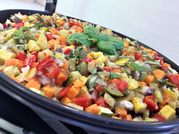 Brunoise de légumes sur plat crisp - La recette facile par Toqués 2 Cuisine