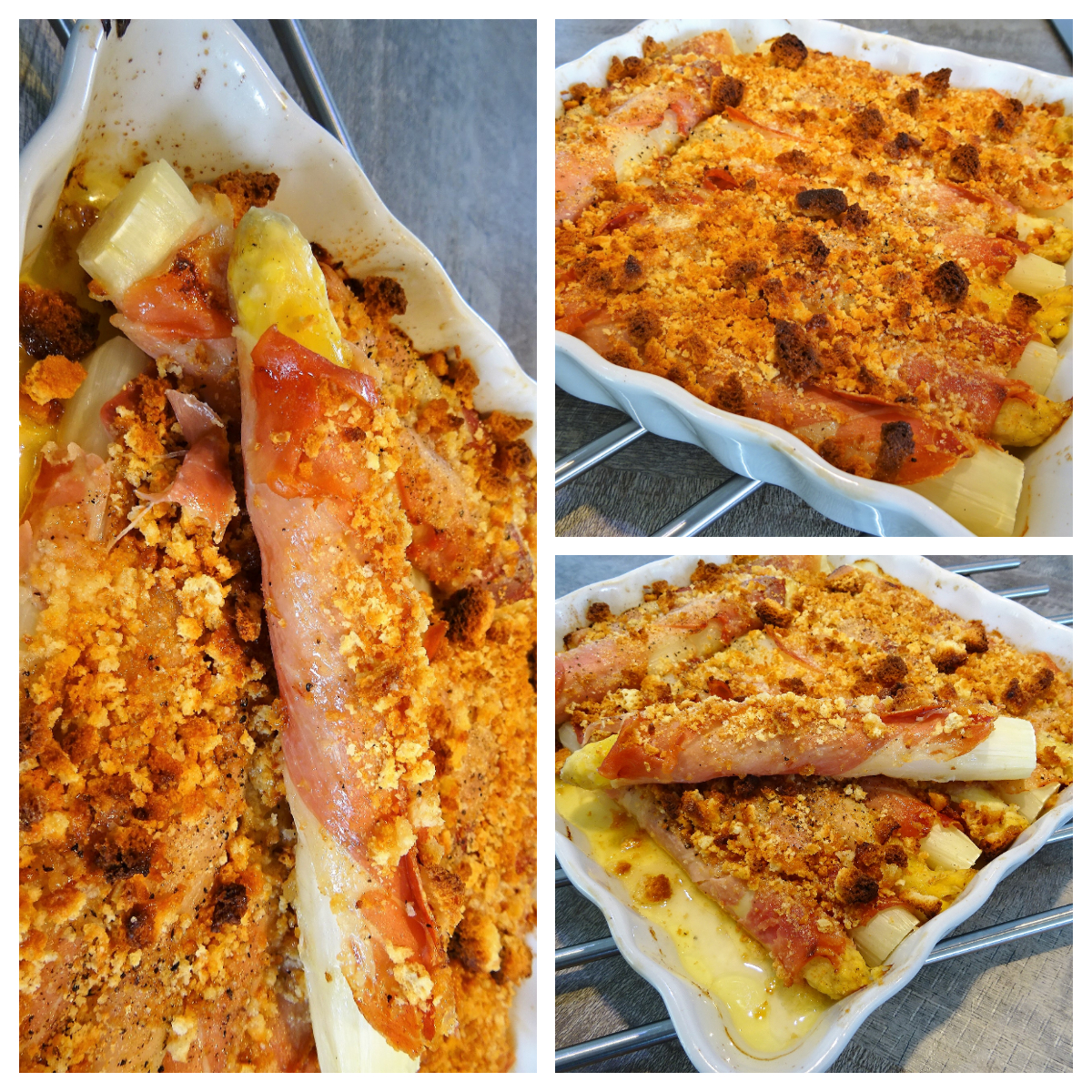 Asperges rôties au jambon cru - La recette facile par Toqués 2 Cuisine