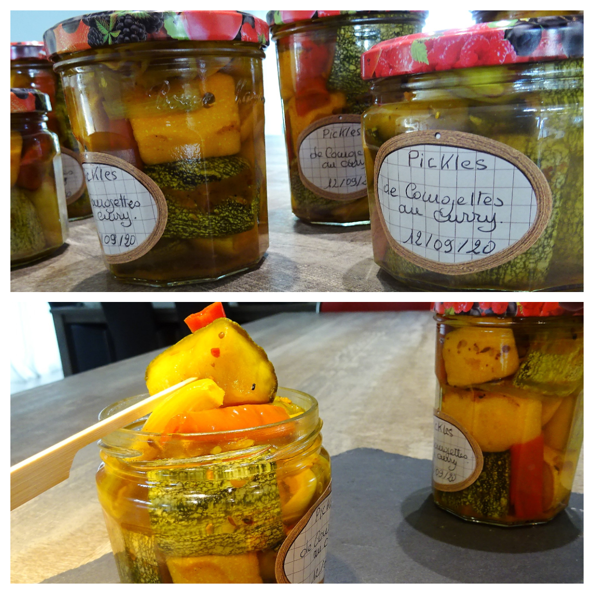 Pickles de courgettes au curry - La recette facile par Toqués 2 Cuisine