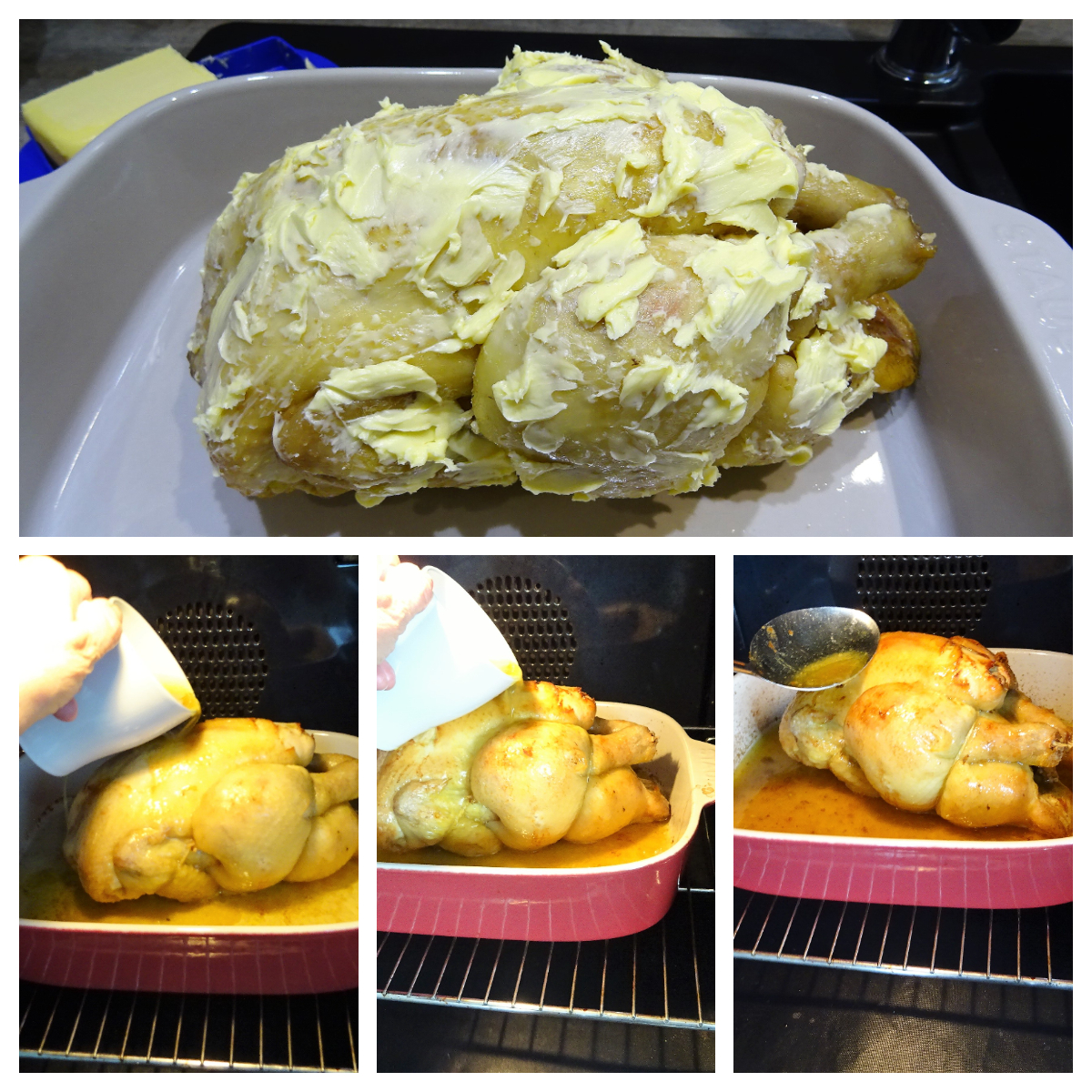 Chapon poché puis rôti au four - La recette facile par Toqués 2 Cuisine