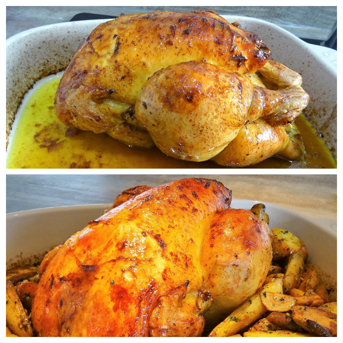 Chapon poché puis rôti au four - La recette facile par Toqués 2 Cuisine