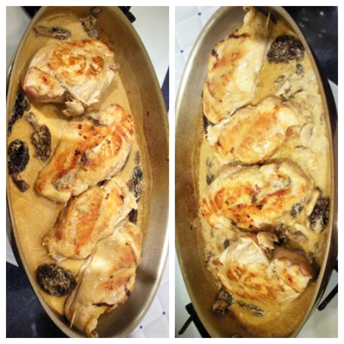 Suprêmes de volaille aux morilles - La recette facile par Toqués 2 Cuisine