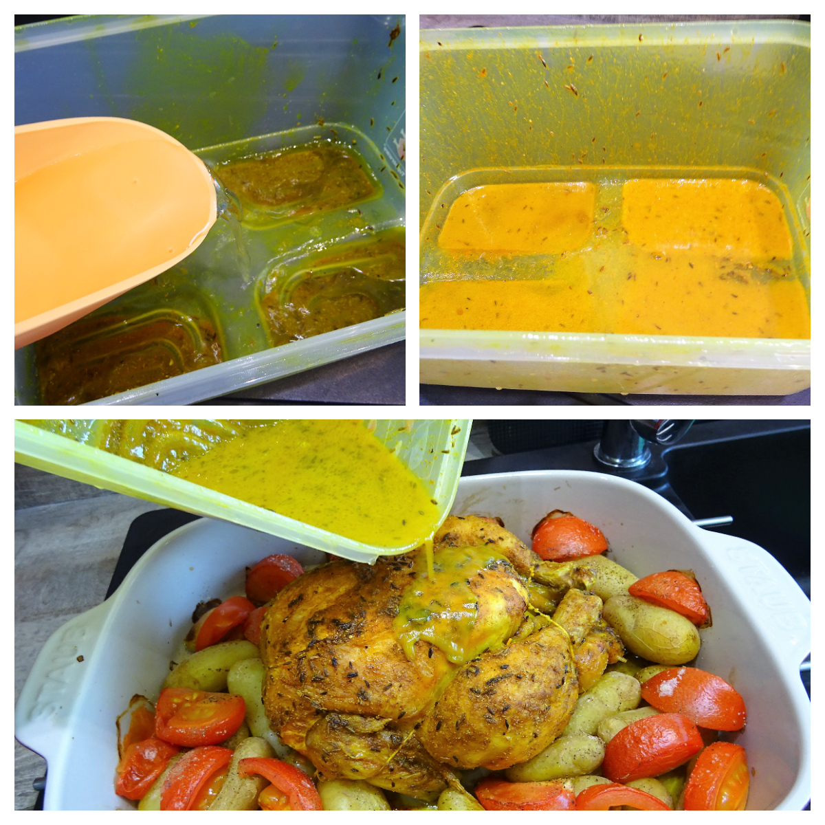 Poulet rôti aux épices orientales - La recette facile par Toqués 2 Cuisine