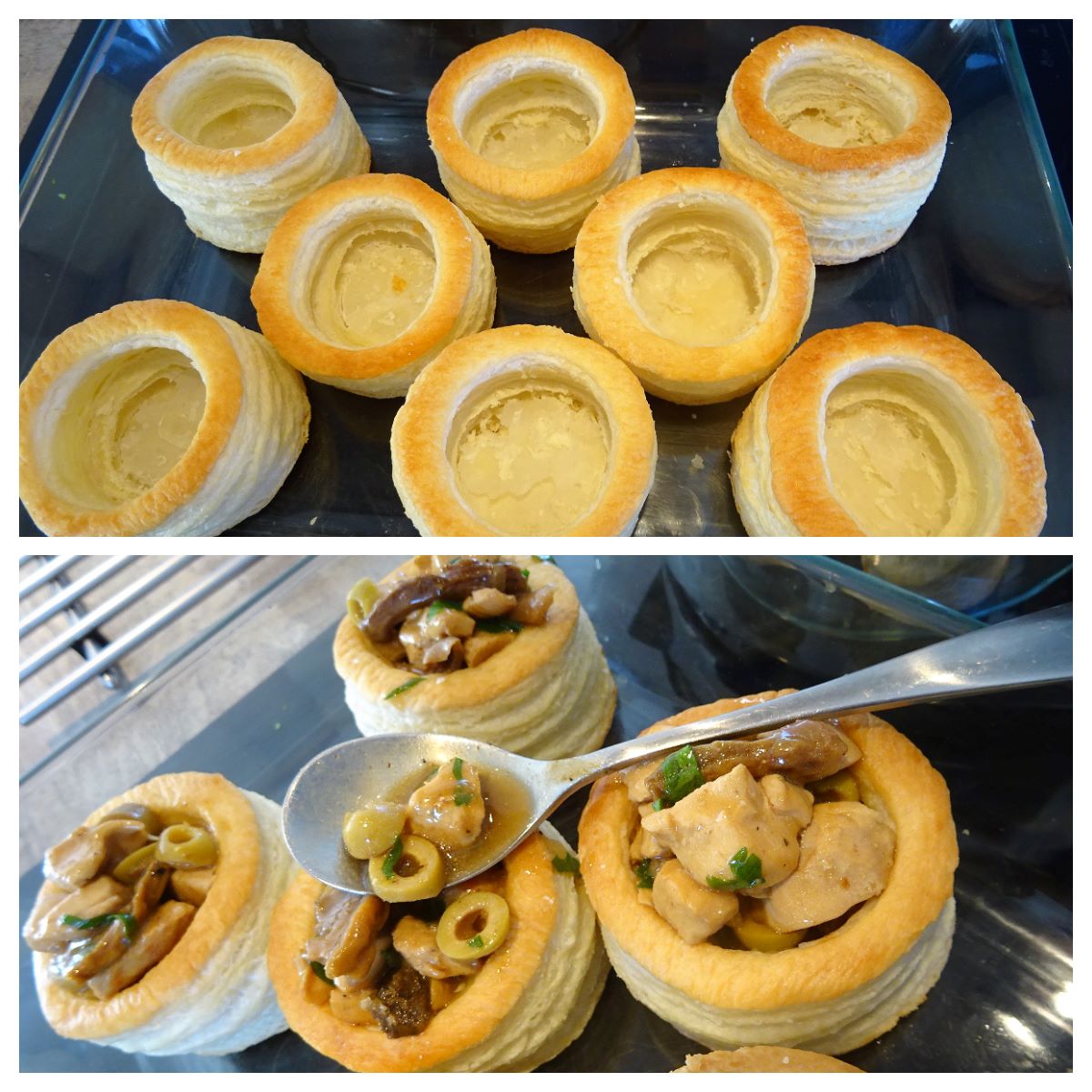 Bouchées à la reine au poulet et aux cèpes - La recette facile par ...