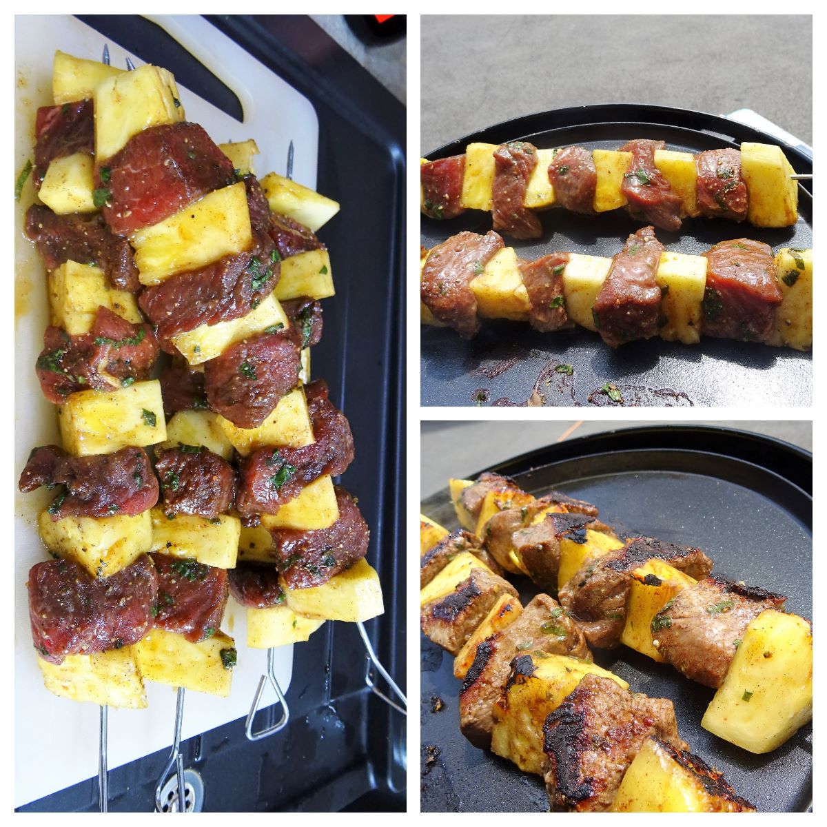 Brochettes de boeuf à l'ananas - La recette facile par Toqués 2 Cuisine