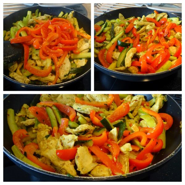 Wok de légumes au poulet - La recette facile par Toqués 2 Cuisine