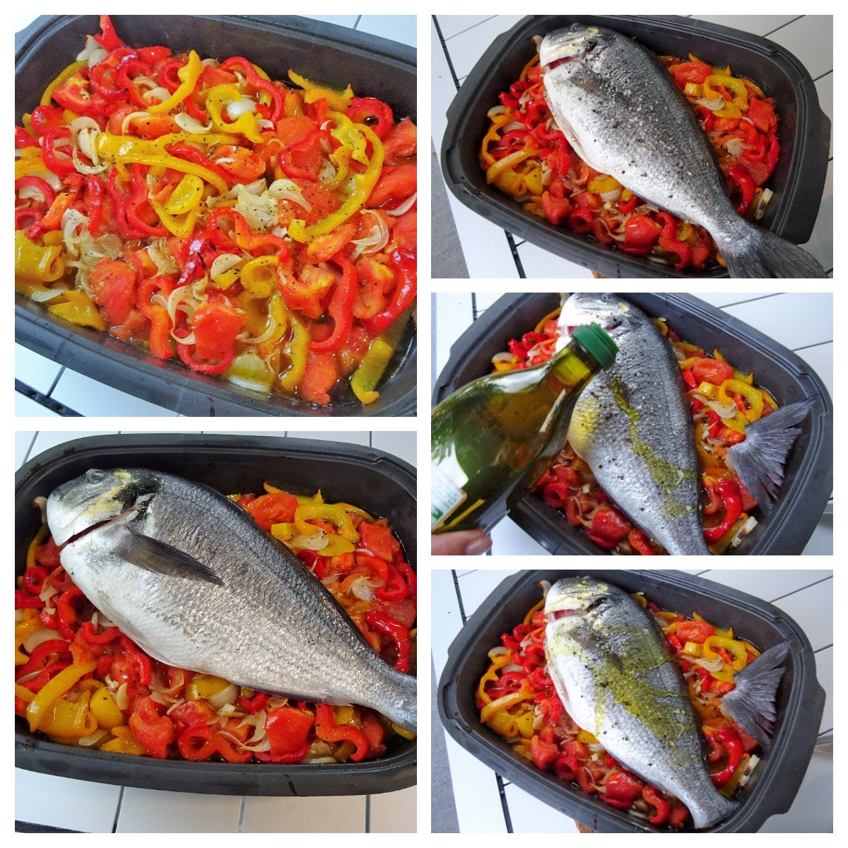 Daurade royale aux poivrons - La recette facile par Toqués 2 Cuisine