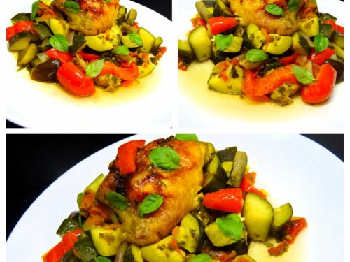 Poulet à la ratatouille - La recette facile par Toqués 2 Cuisine